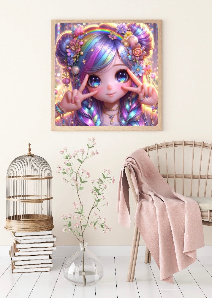 Diamond Painting Bild "Suki" von AI-Artist Lexxy.Ai 50x50cm (inkl. Fee